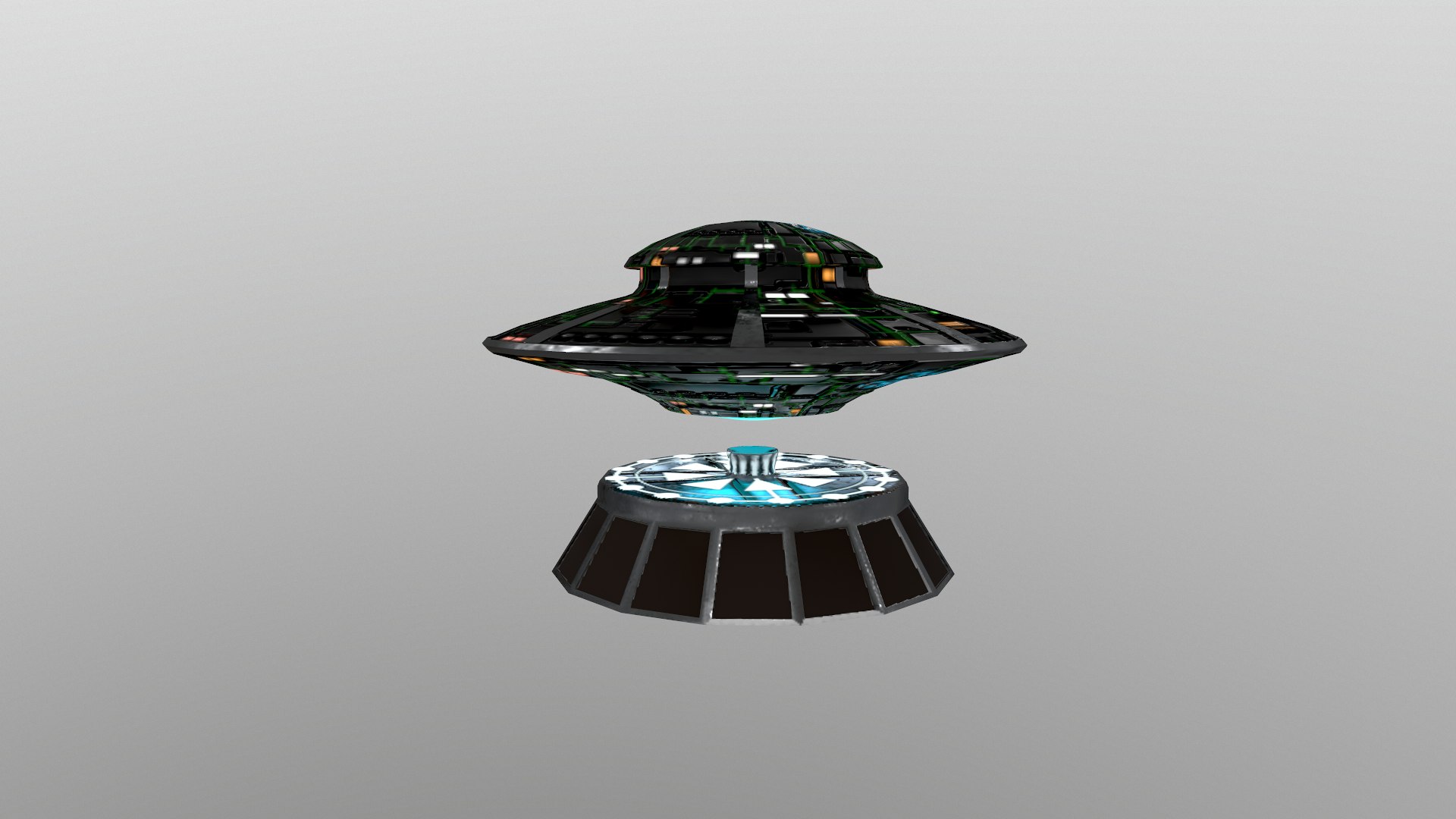 Free 3D Low Poly Ufo model - TurboSquid 1827236