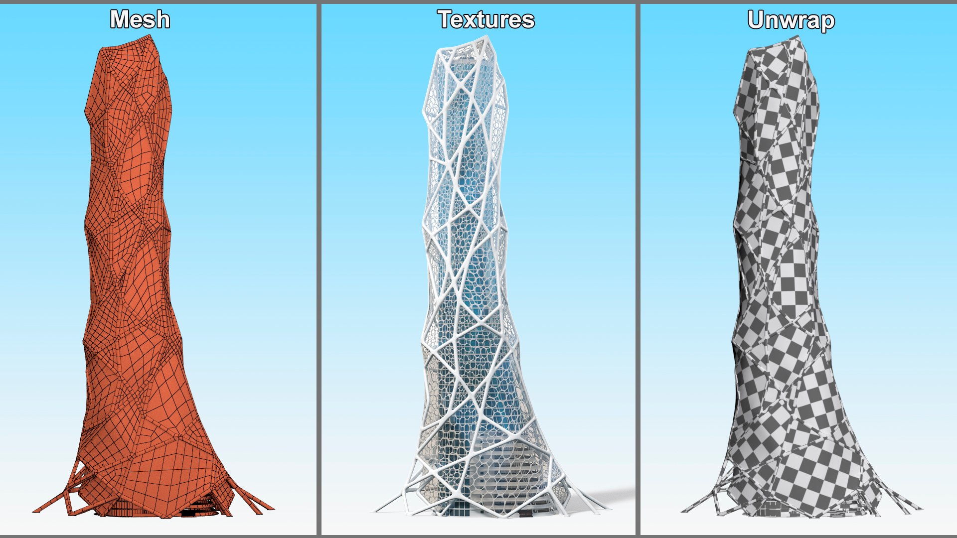 Futuristic Bionic Skyscraper 3D Model - TurboSquid 2240419