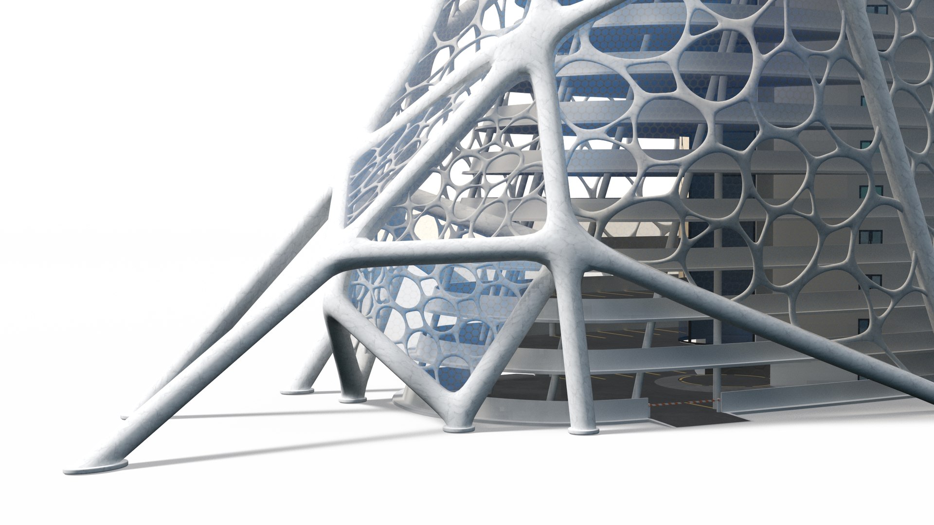 Futuristic Bionic Skyscraper 3D Model - TurboSquid 2240419