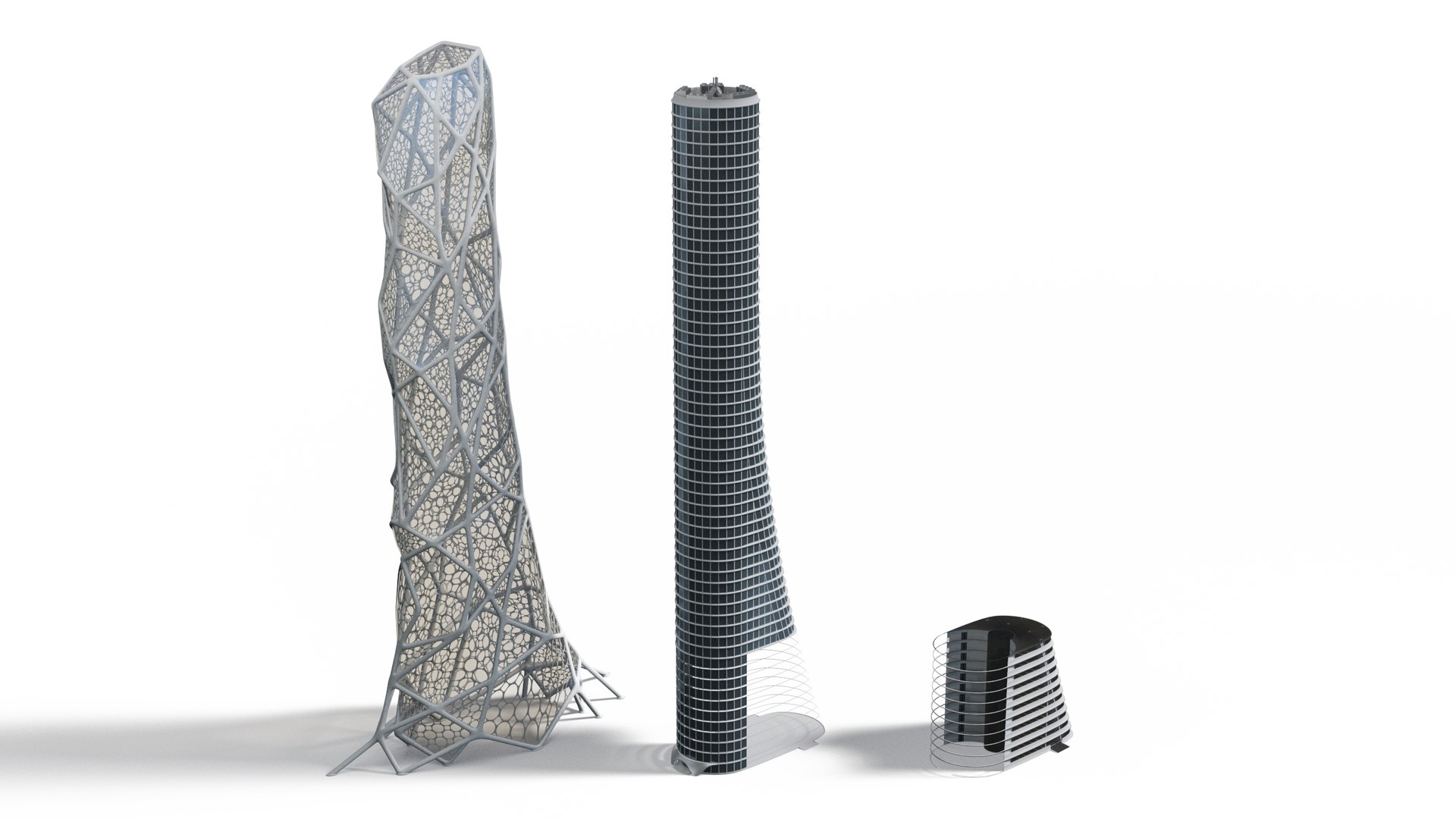 Futuristic Bionic Skyscraper 3D Model - TurboSquid 2240419