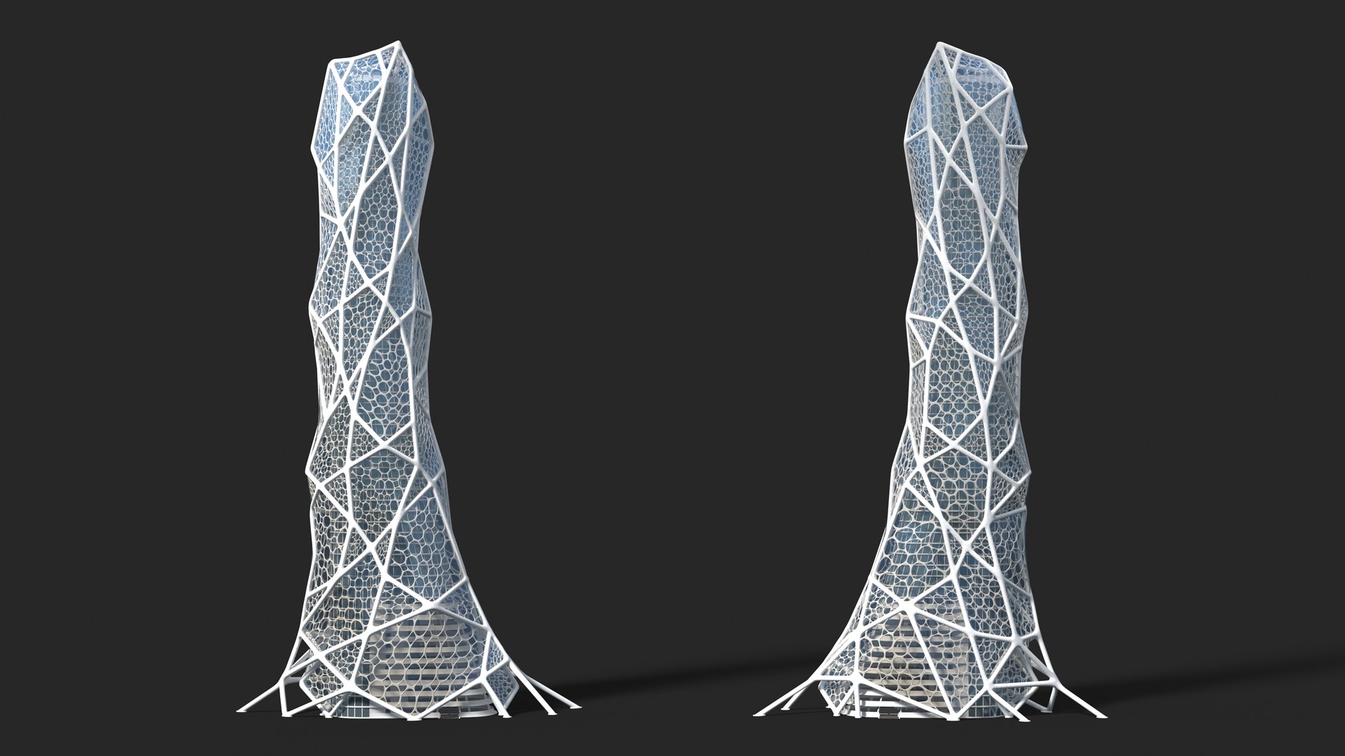 Futuristic Bionic Skyscraper 3D Model - TurboSquid 2240419