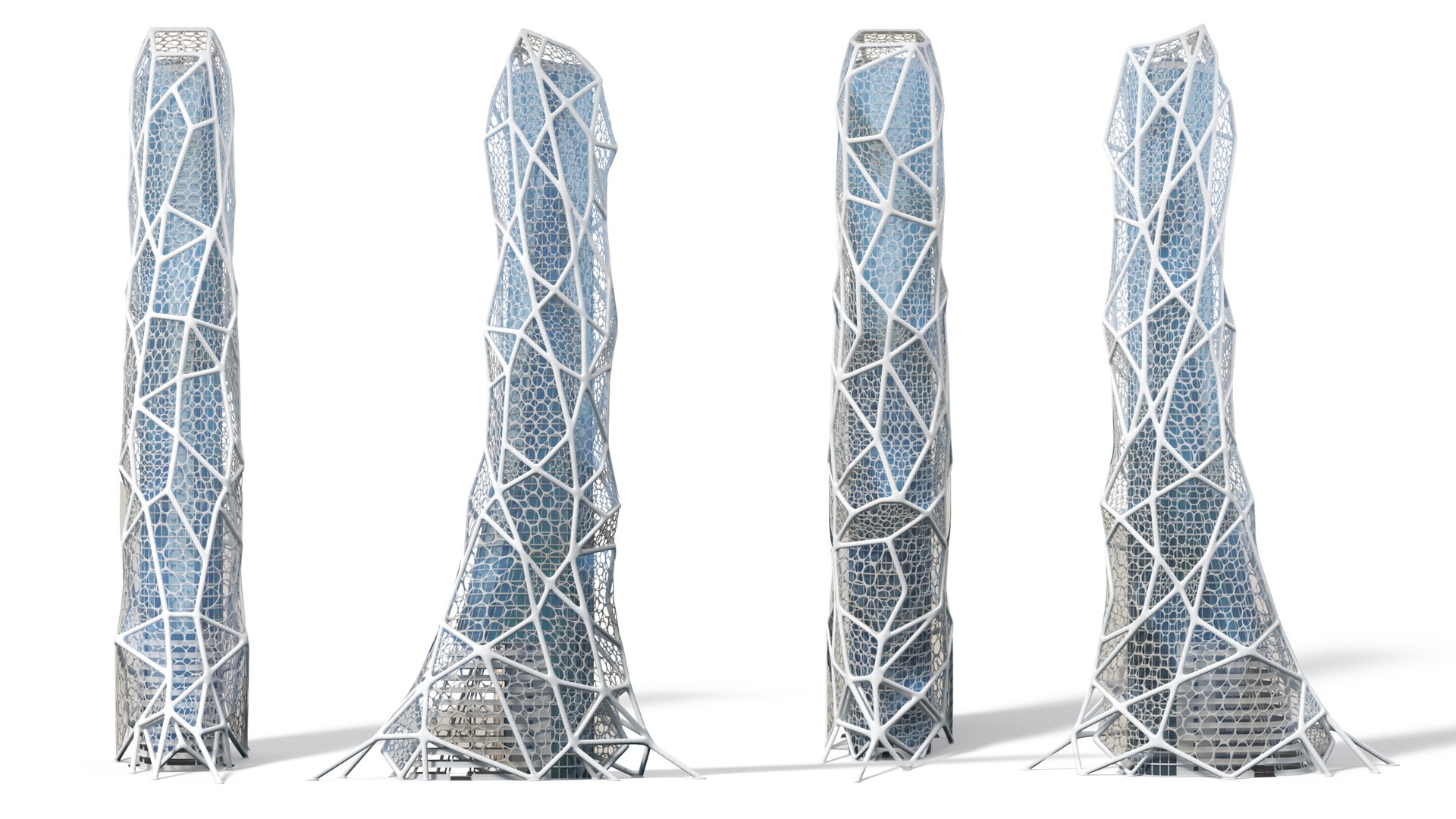 Futuristic Bionic Skyscraper 3D Model - TurboSquid 2240419