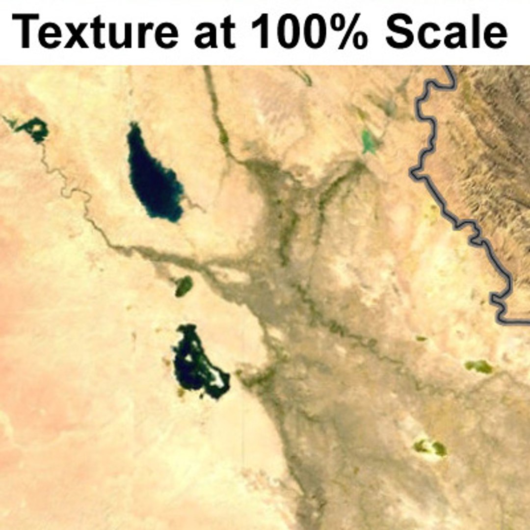 Topographic Middle East 3d Model