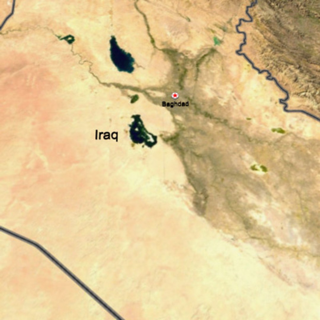 Topographic Middle East 3d Model