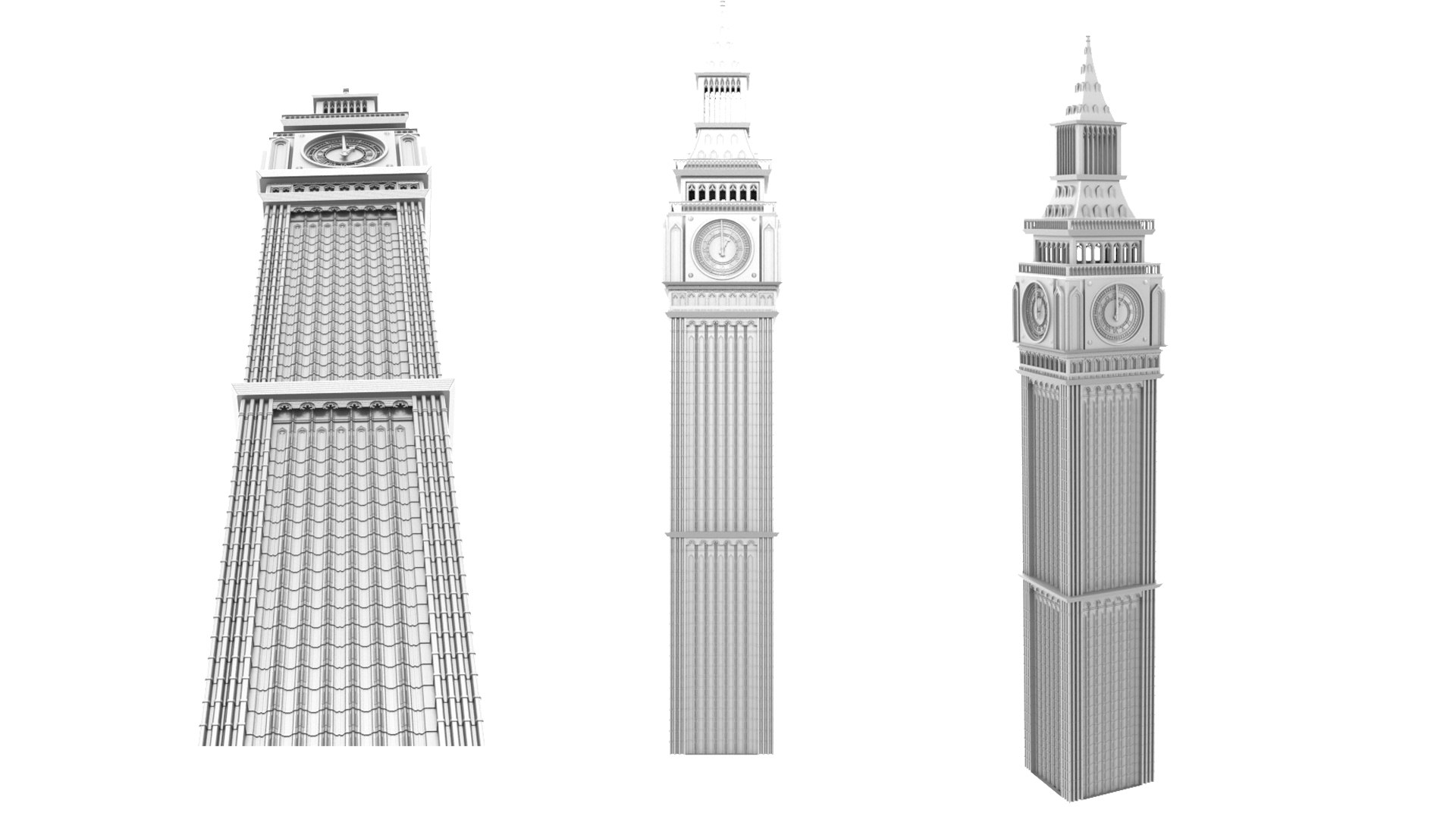 Clock Tower 3D Model - TurboSquid 2095745