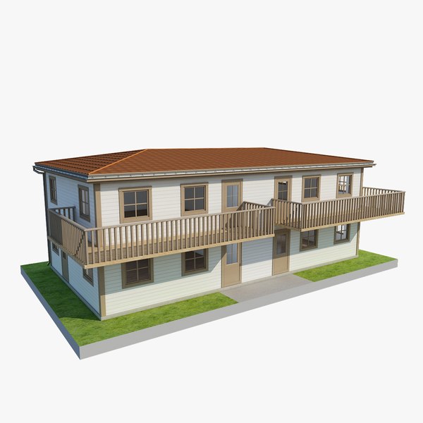 modelo 3d Casa de dos pisos - TurboSquid 720388