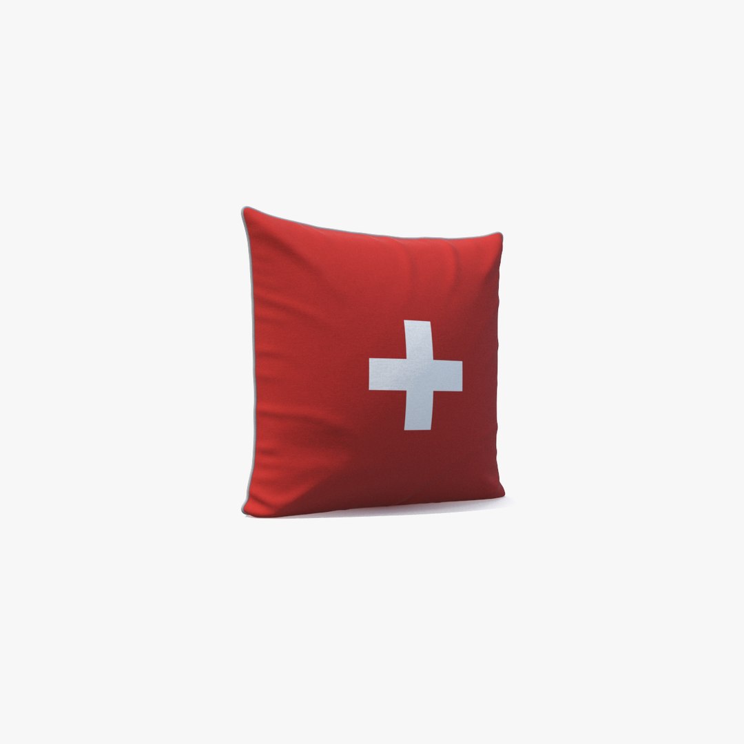 Switzerland Flag Pillow 3D - TurboSquid 2055228