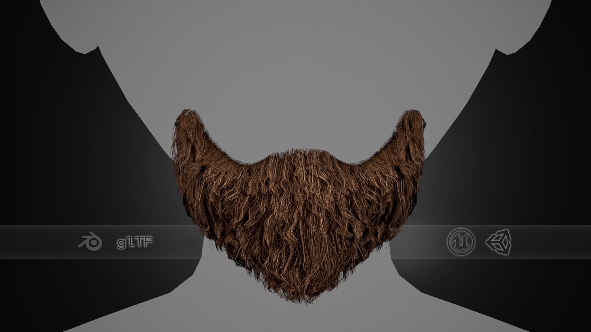 3D Facial Hair Cards Style 3 - Goatee Beard - TurboSquid 1983506