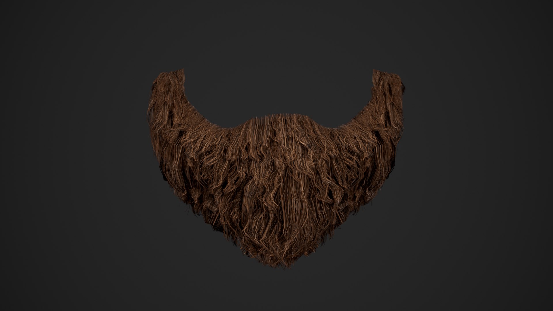 3D Facial Hair Cards Style 3 - Goatee Beard - TurboSquid 1983506