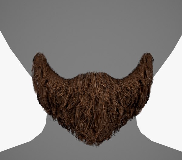 modelo 3d Facial Hair Cards Style 3 - Goatee Beard - TurboSquid 1983506