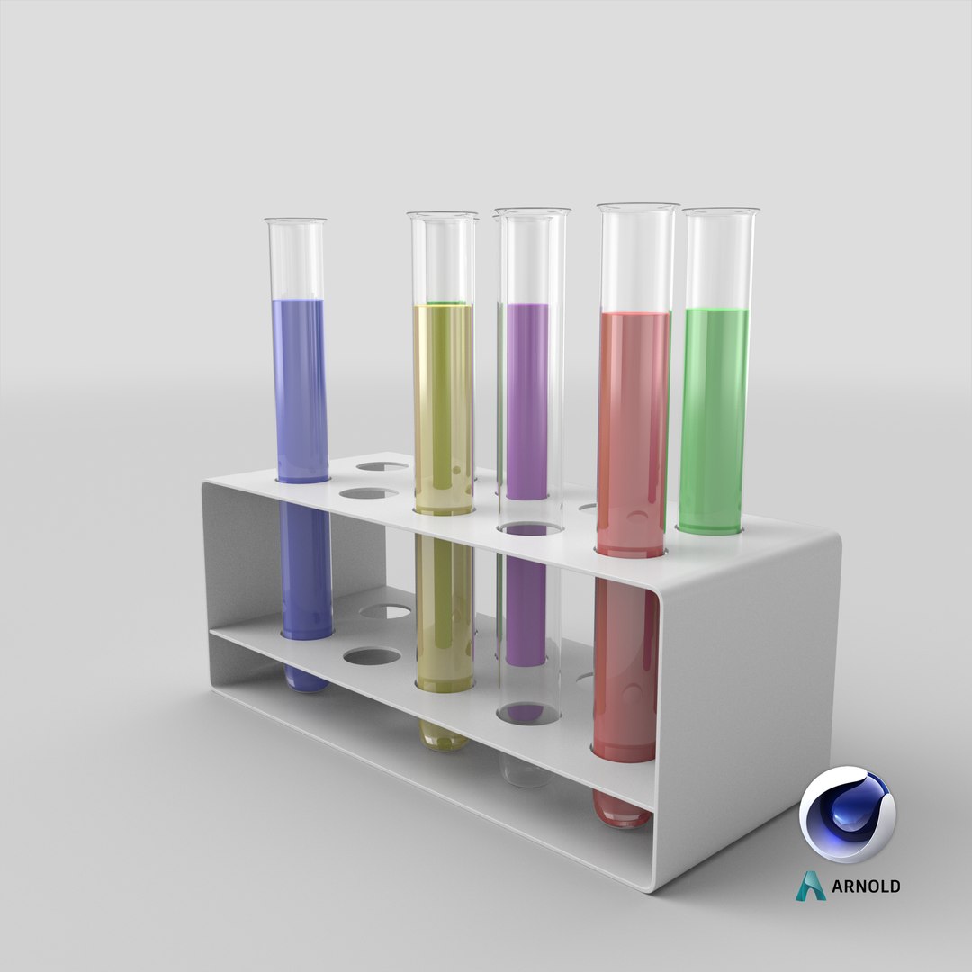3D Lab Test Tubes Model - TurboSquid 1791977