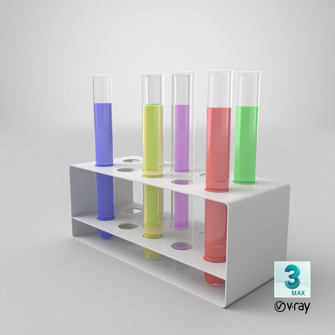 3D Lab Test Tubes Model - TurboSquid 1791977