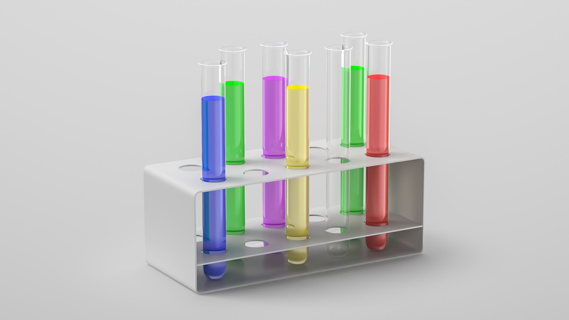 3D Lab Test Tubes Model - TurboSquid 1791977