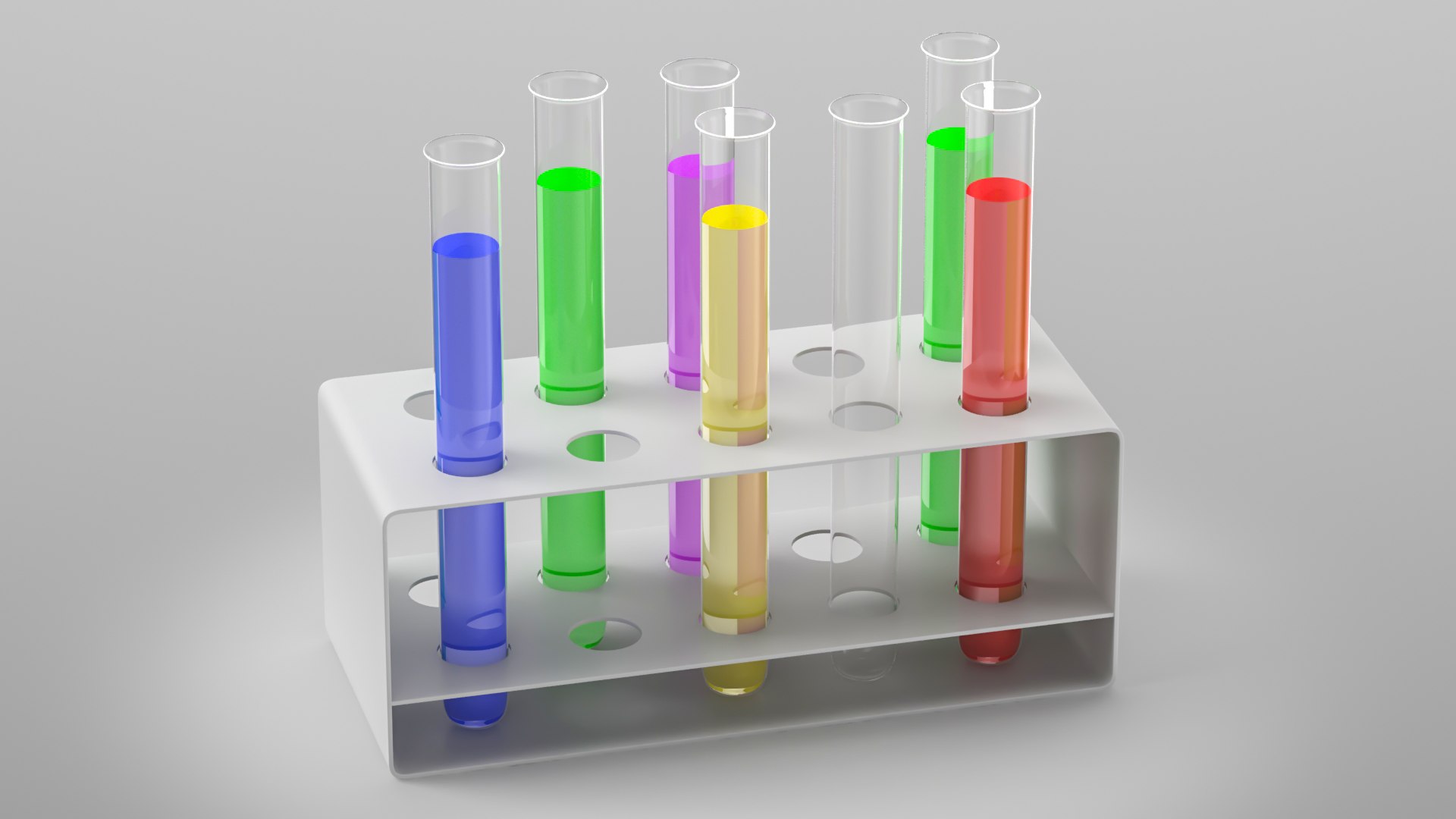 3D Lab Test Tubes Model - TurboSquid 1791977