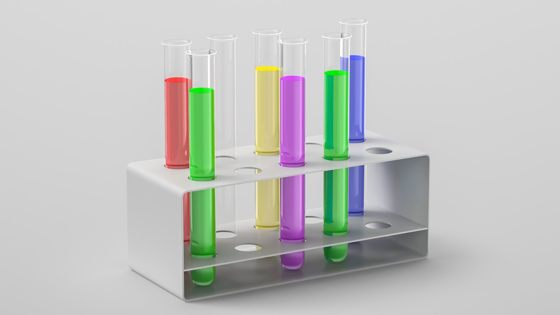 3D Lab Test Tubes Model - TurboSquid 1791977