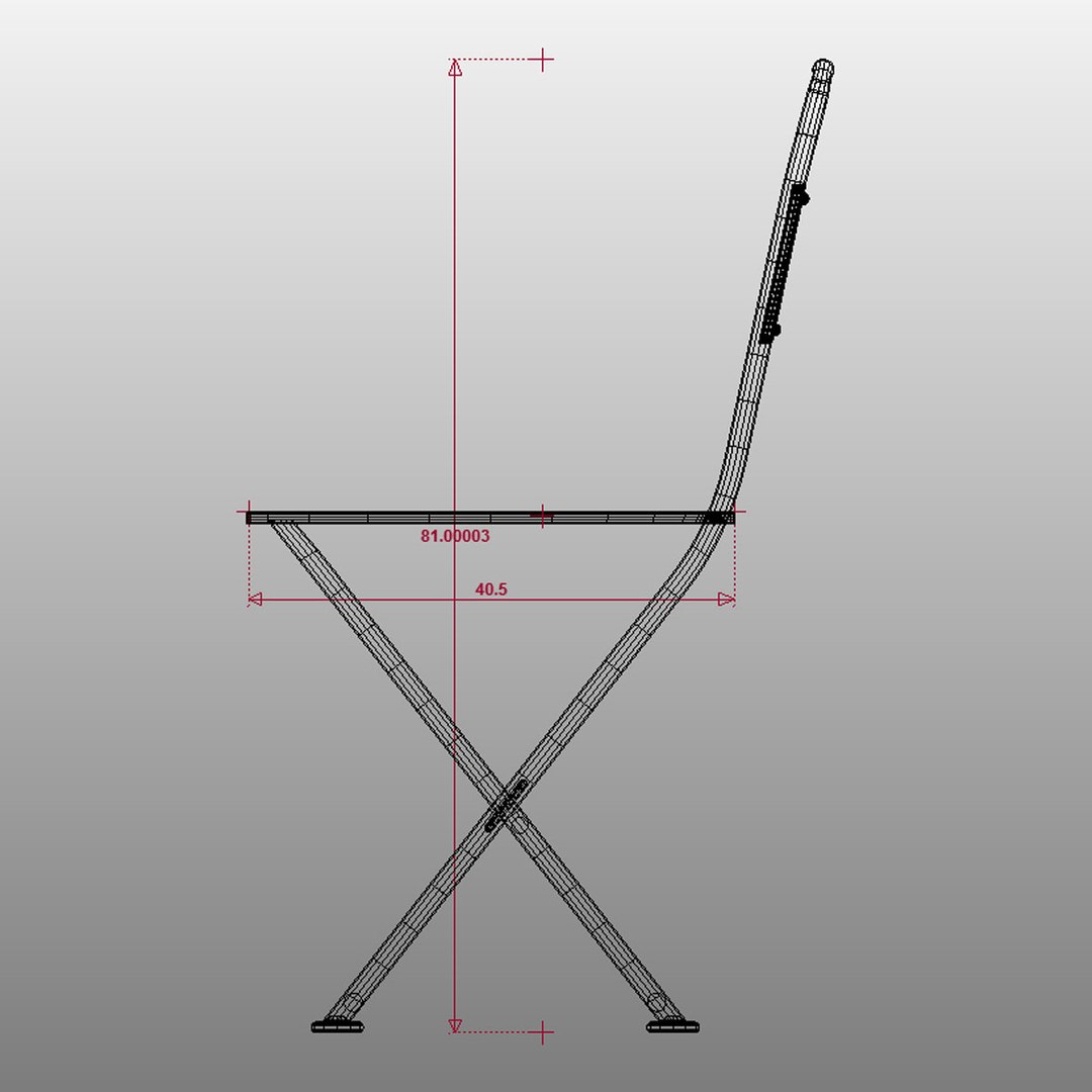 3d Model Folding Chair