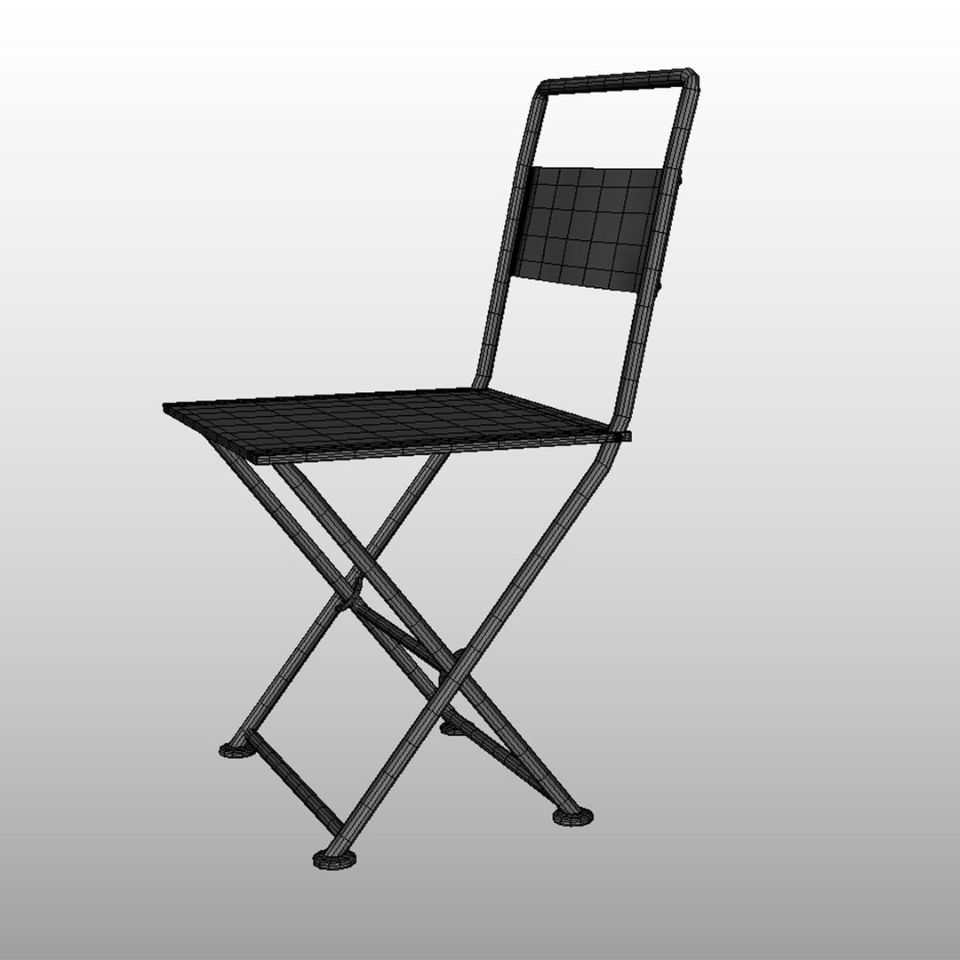 3d Model Folding Chair