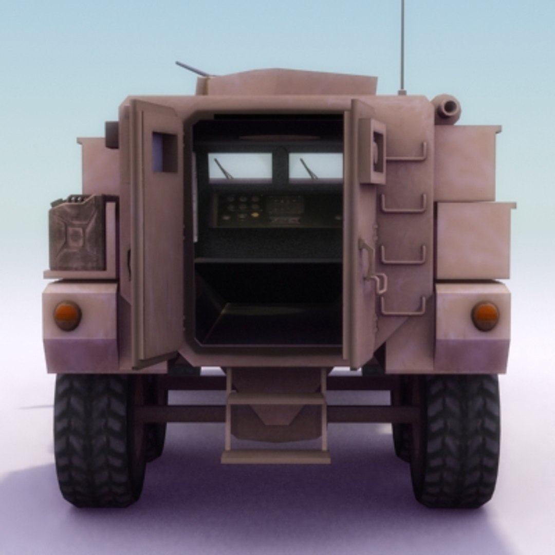 cougar 6x6 jerrv truck 3d model