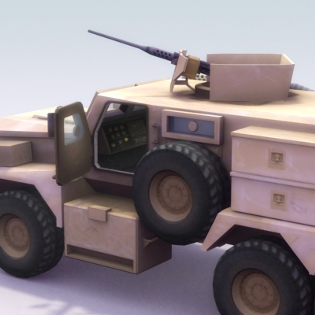 cougar 6x6 jerrv truck 3d model