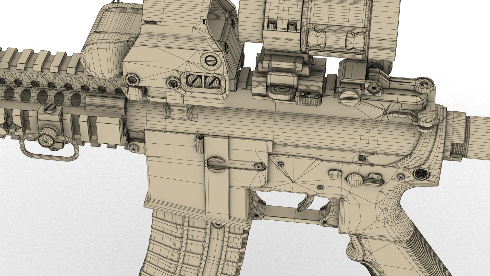 M4A1 3D Model - TurboSquid 2123939