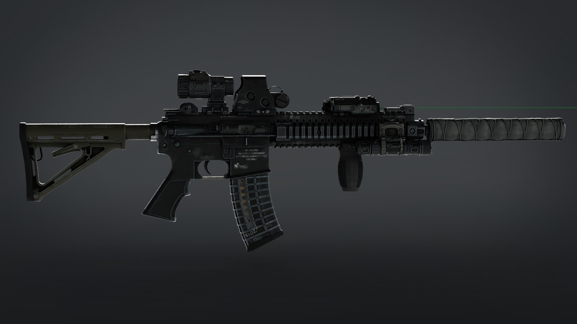 M4A1 3D Model - TurboSquid 2123939