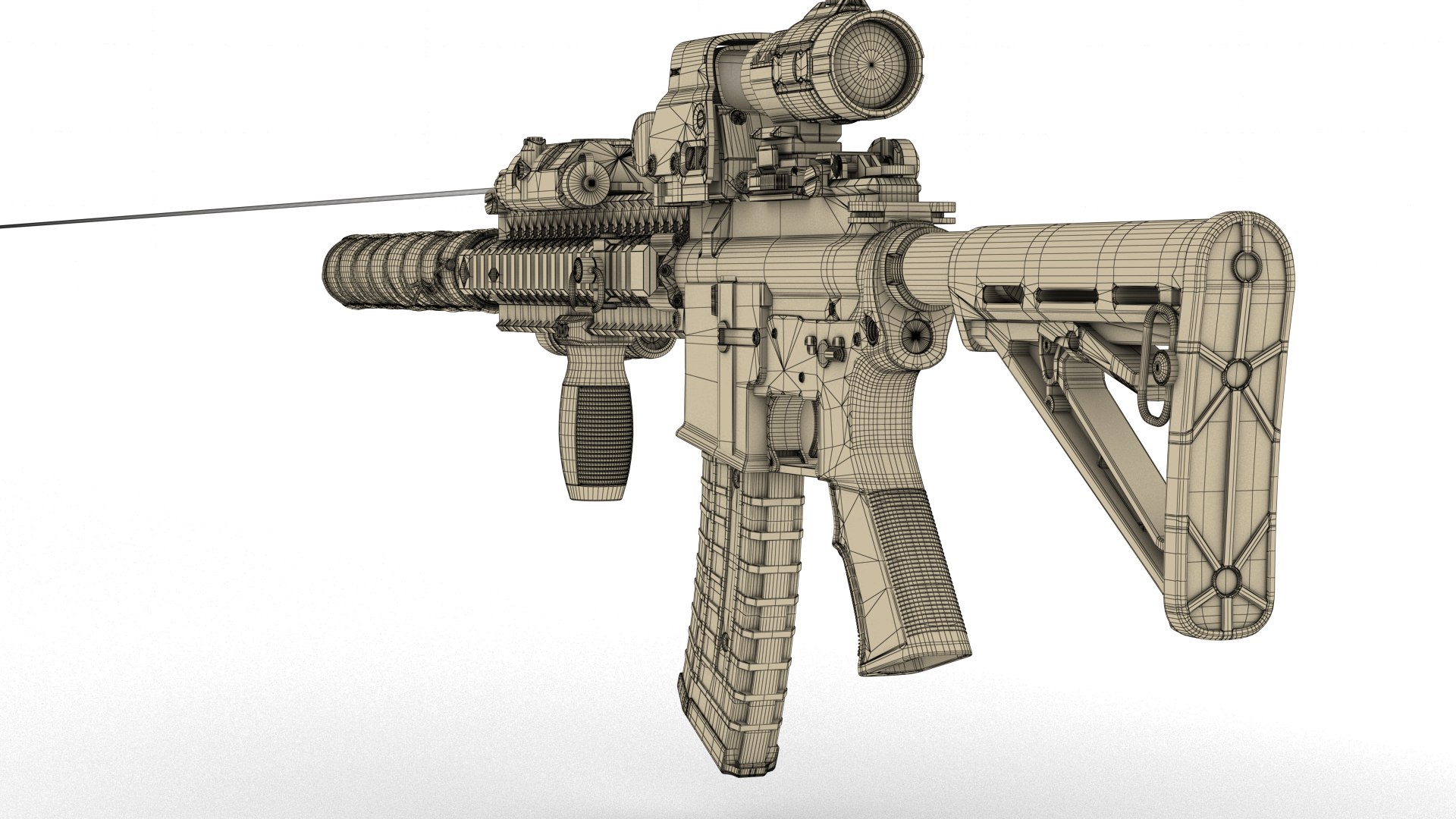 M4A1 3D Model - TurboSquid 2123939