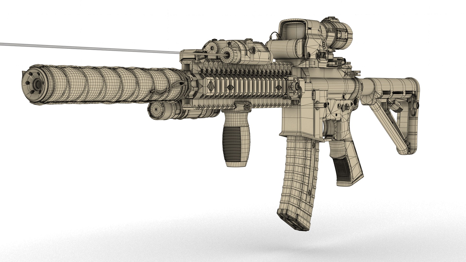 M4A1 3D Model - TurboSquid 2123939