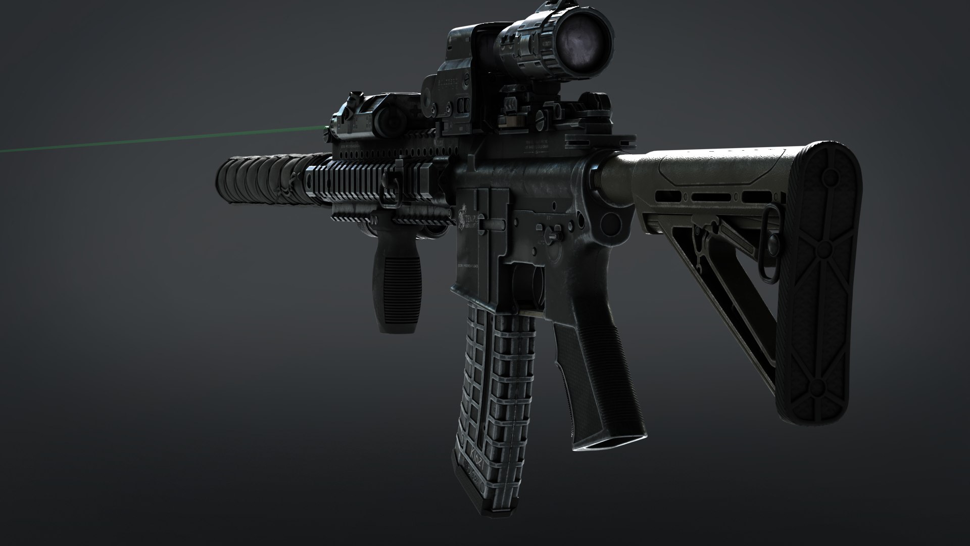 M4A1 3D Model - TurboSquid 2123939