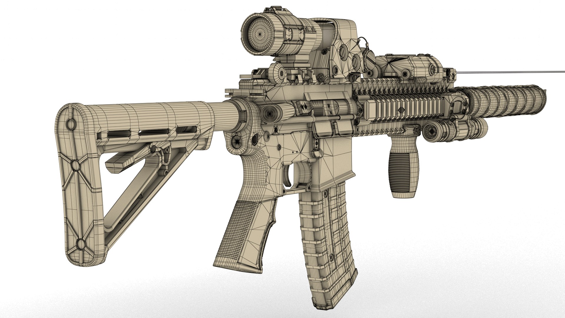 M4A1 3D Model - TurboSquid 2123939