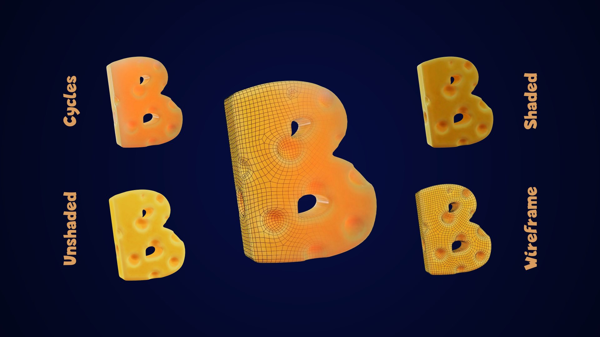 Cheese Alphabet Uppercase 3D - TurboSquid 2097653