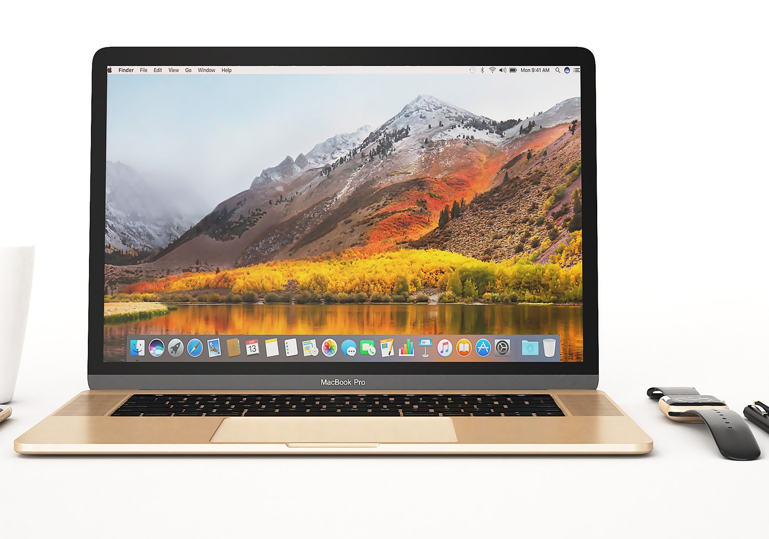 Desktop Gold Model - TurboSquid 1236543