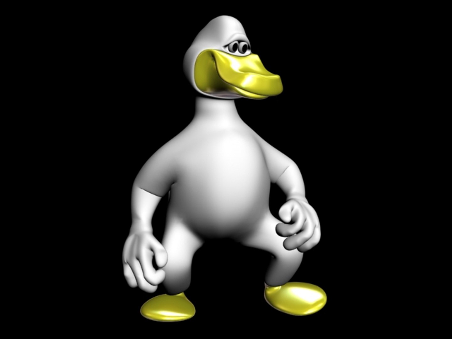 crazy duckly 3d model