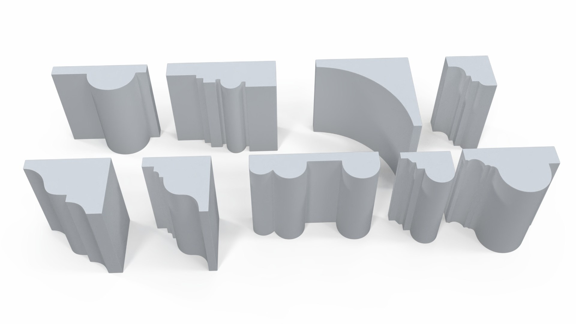 3D Set Molding Gypsum Part 2 - TurboSquid 2268632