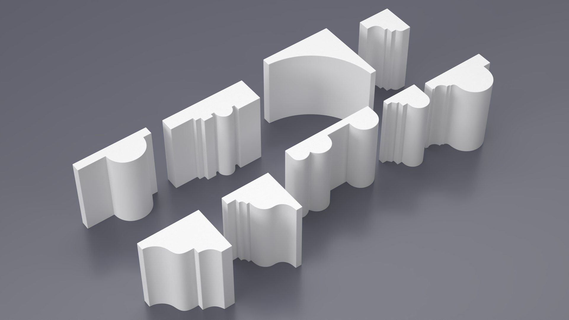 3D Set Molding Gypsum Part 2 - TurboSquid 2268632