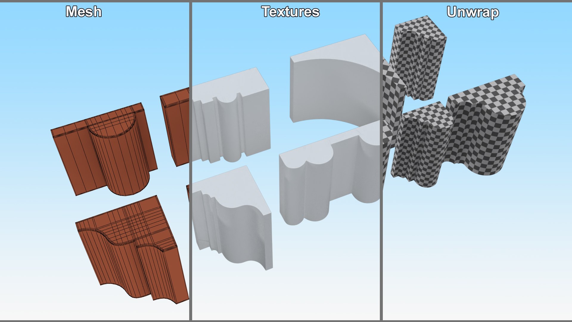 3D Set Molding Gypsum Part 2 - TurboSquid 2268632