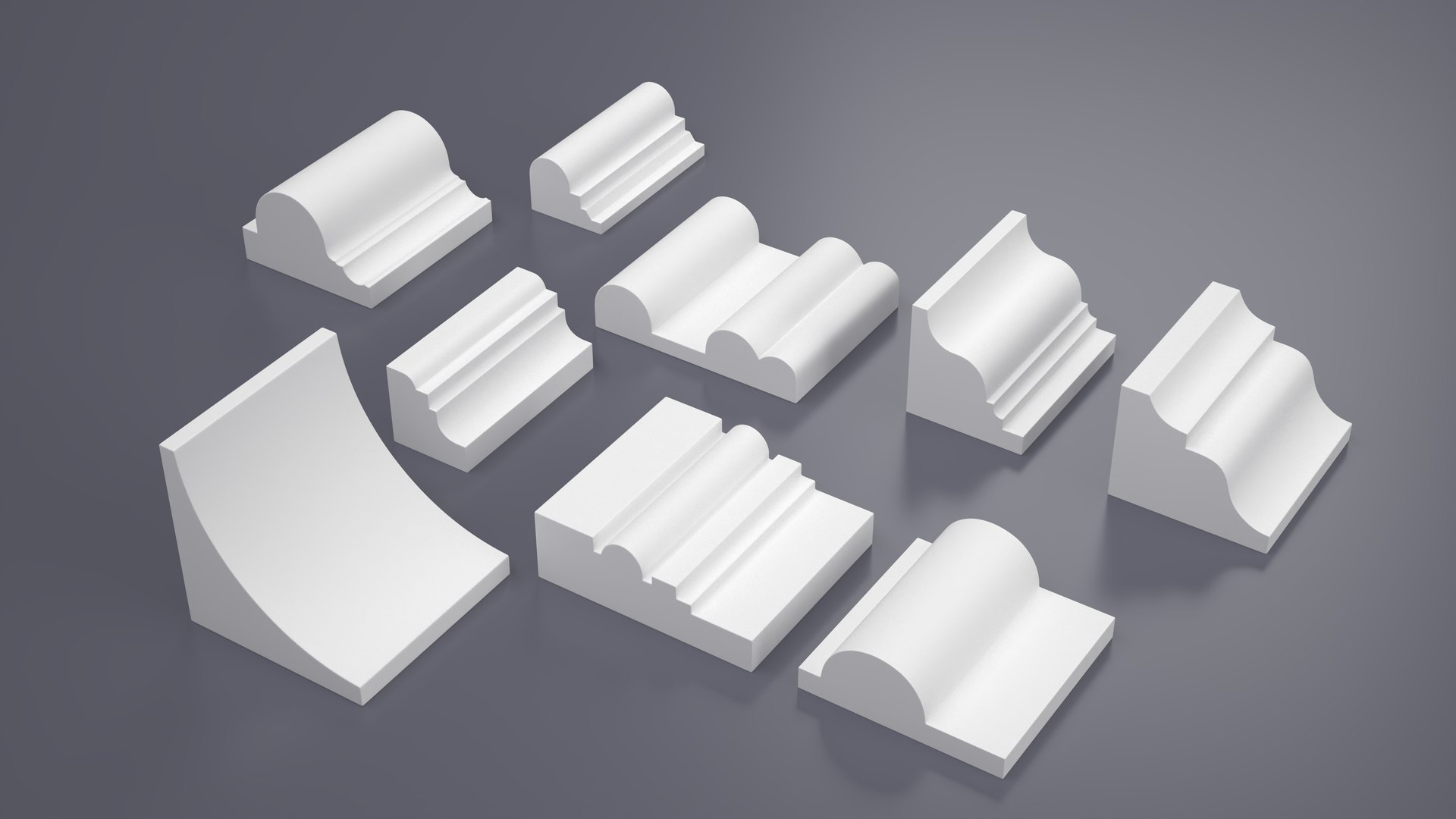 3D Set Molding Gypsum Part 2 - TurboSquid 2268632