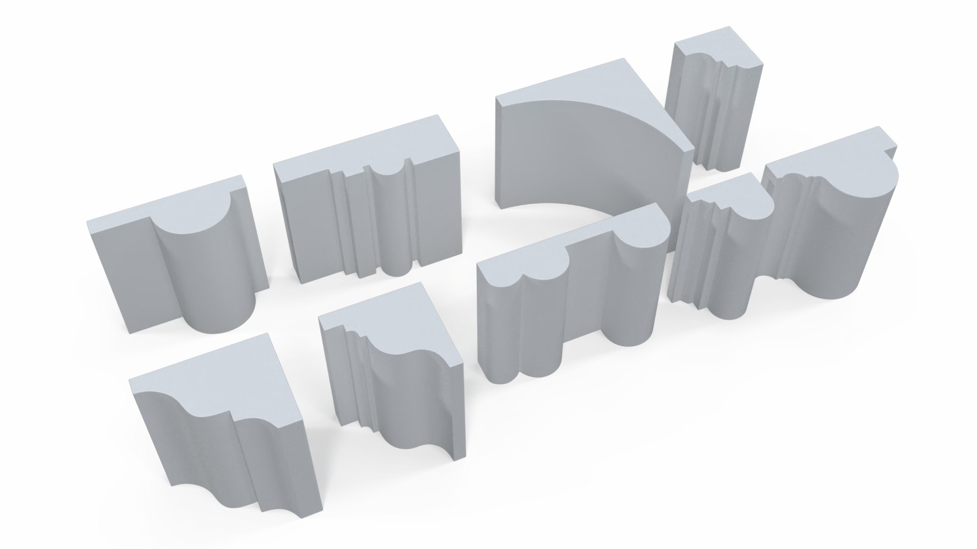 3D Set Molding Gypsum Part 2 - TurboSquid 2268632