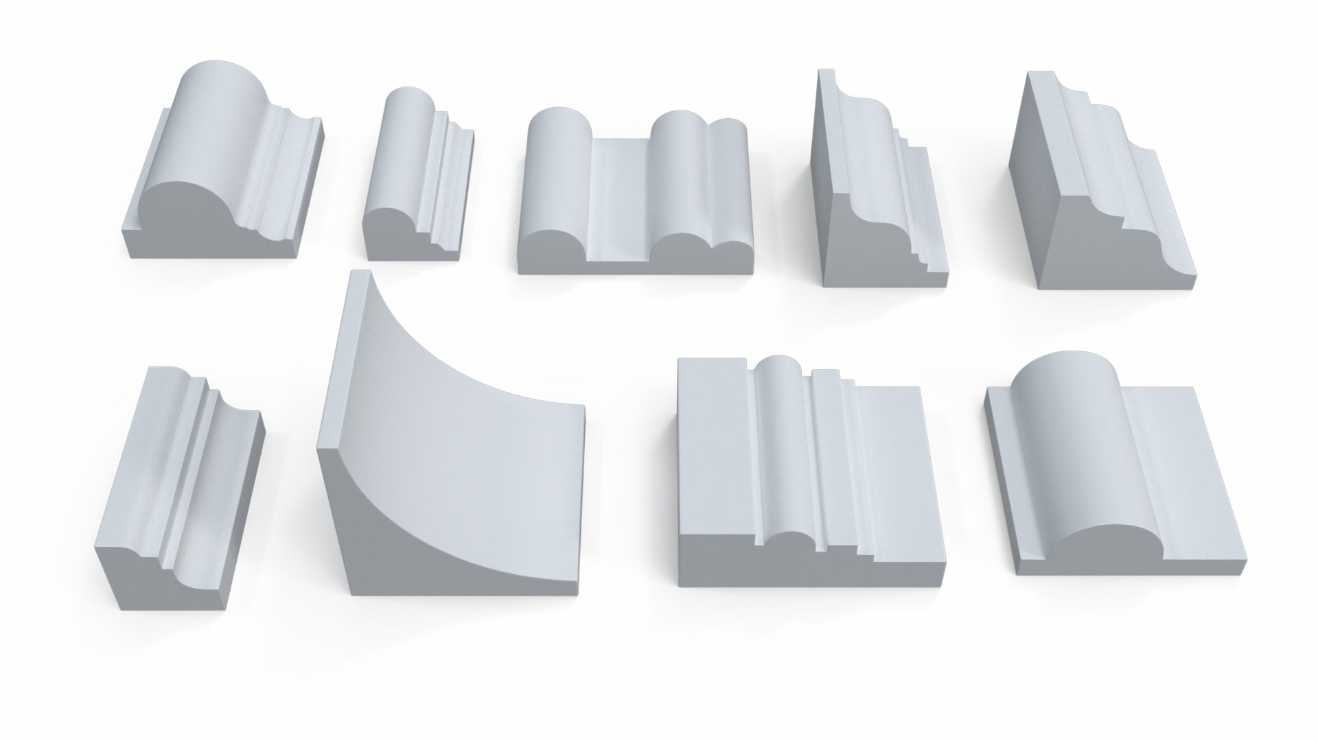 3D Set Molding Gypsum Part 2 - TurboSquid 2268632