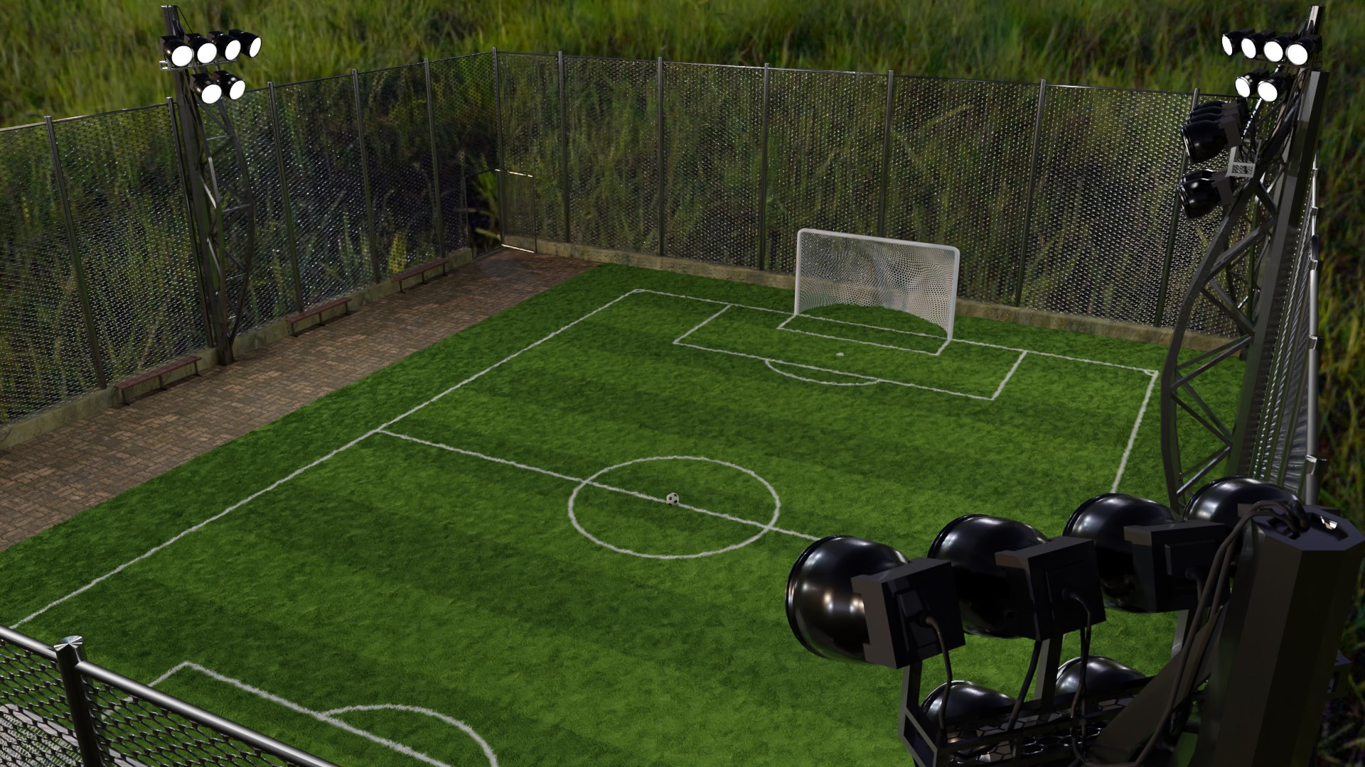 modelo 3d Football mini stadium - TurboSquid 1975253