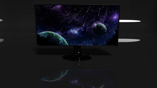 no-brand monitor 3d model