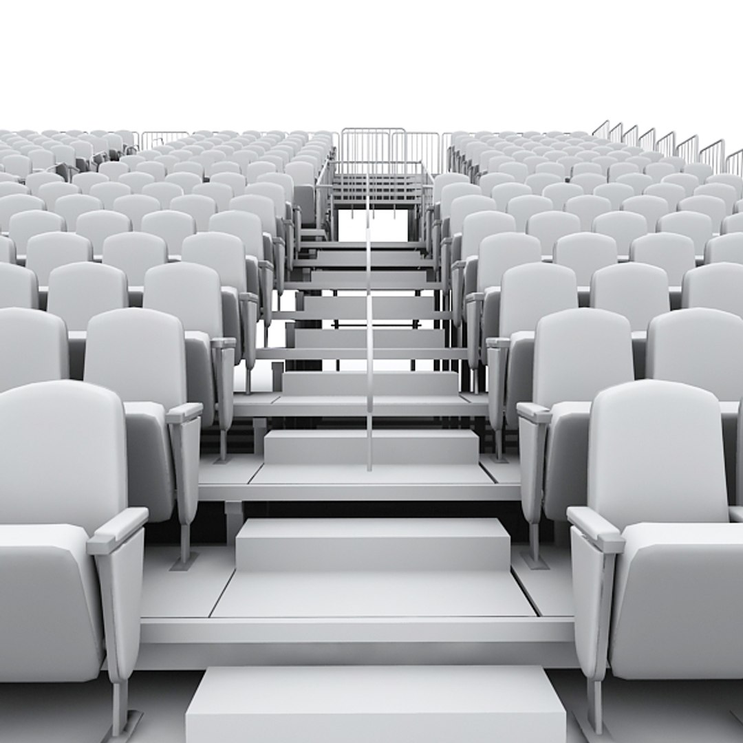 Theatre Raked Seating 3d Max