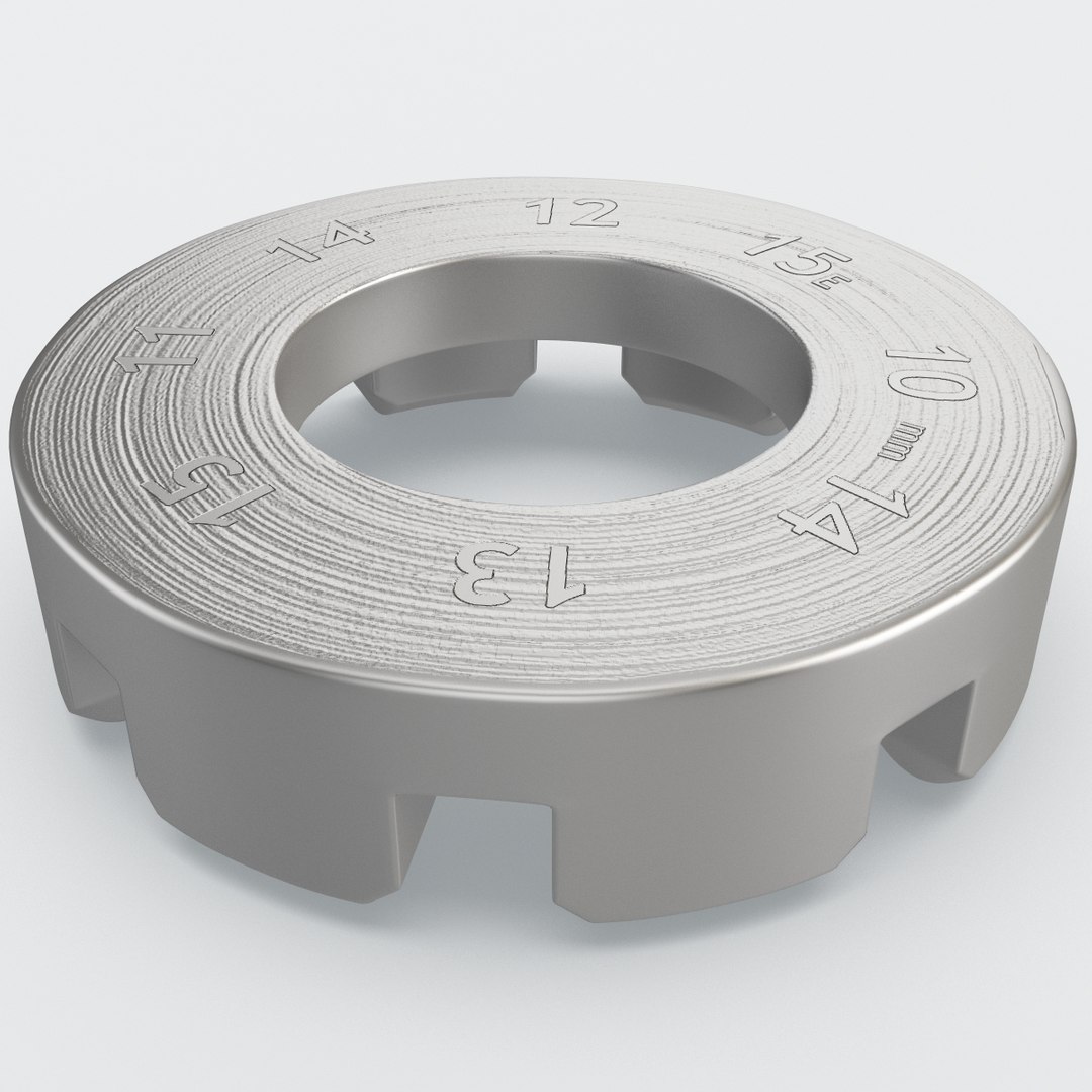 3d model bicycle spoke key 2