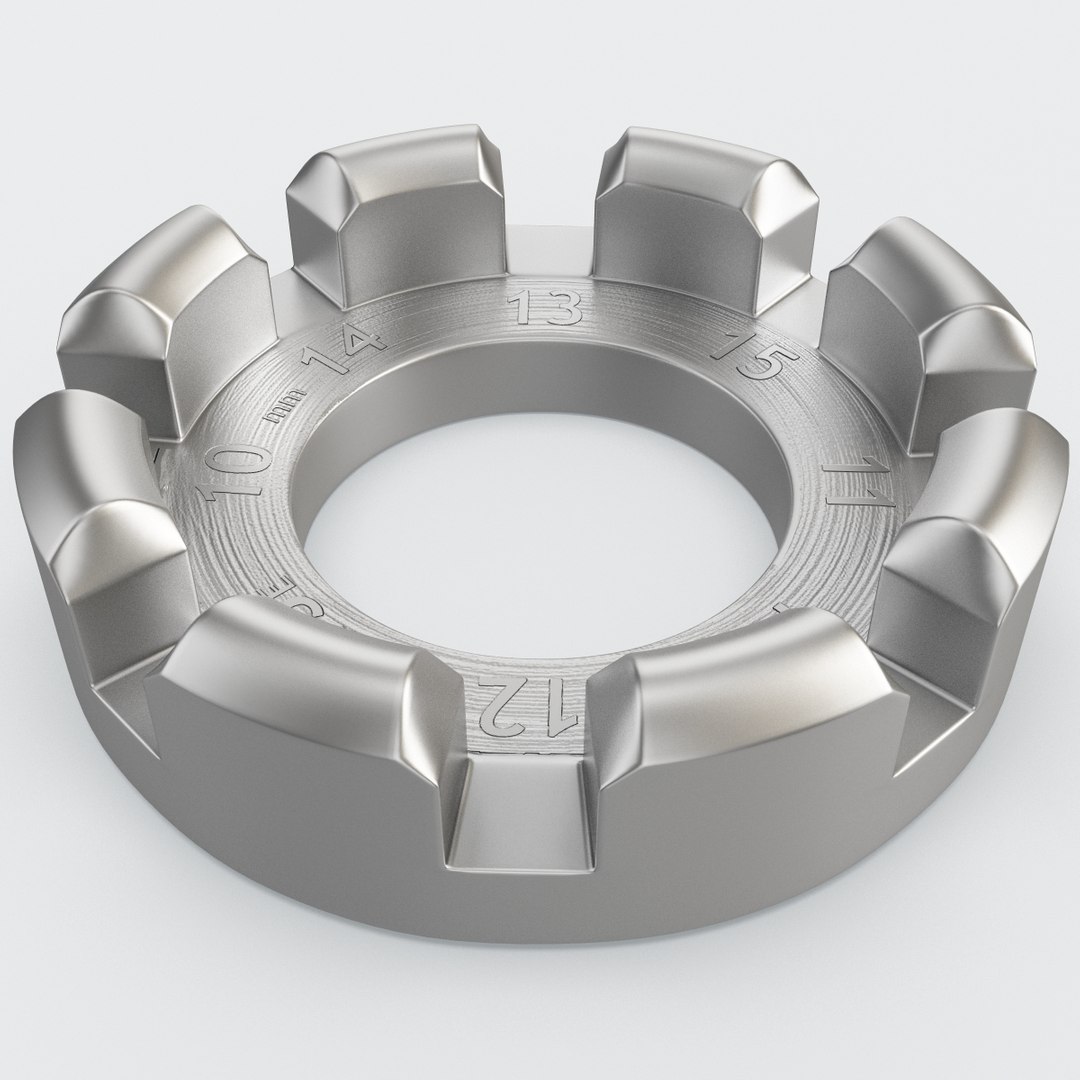 3d model bicycle spoke key 2