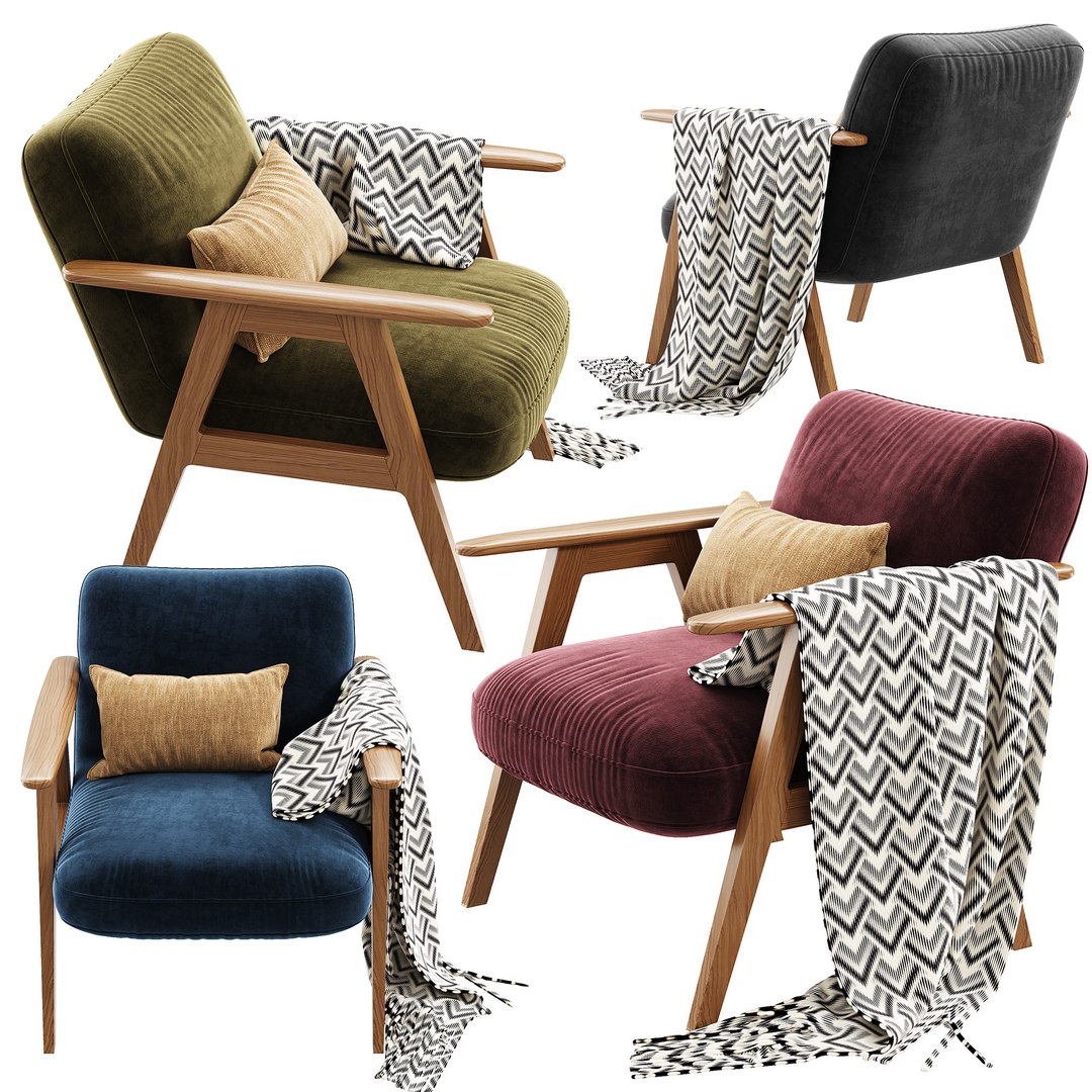 John Lewis Hendricks Accent Chair 3D model - TurboSquid 1999127
