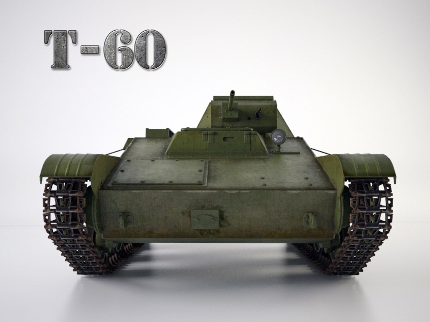3d Model Light Soviet Tank T-60