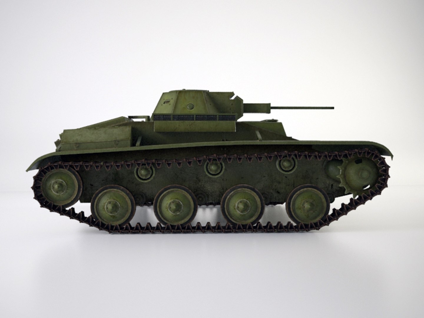 3d Model Light Soviet Tank T-60