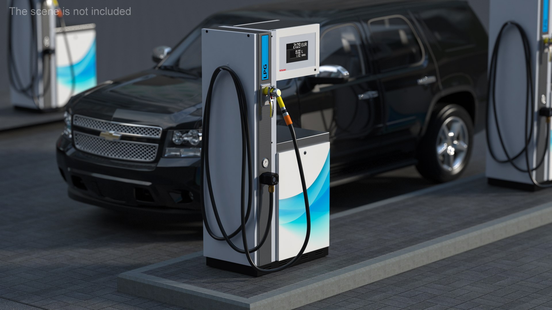 LPG Dispenser H1900mm 3D - TurboSquid 1948635