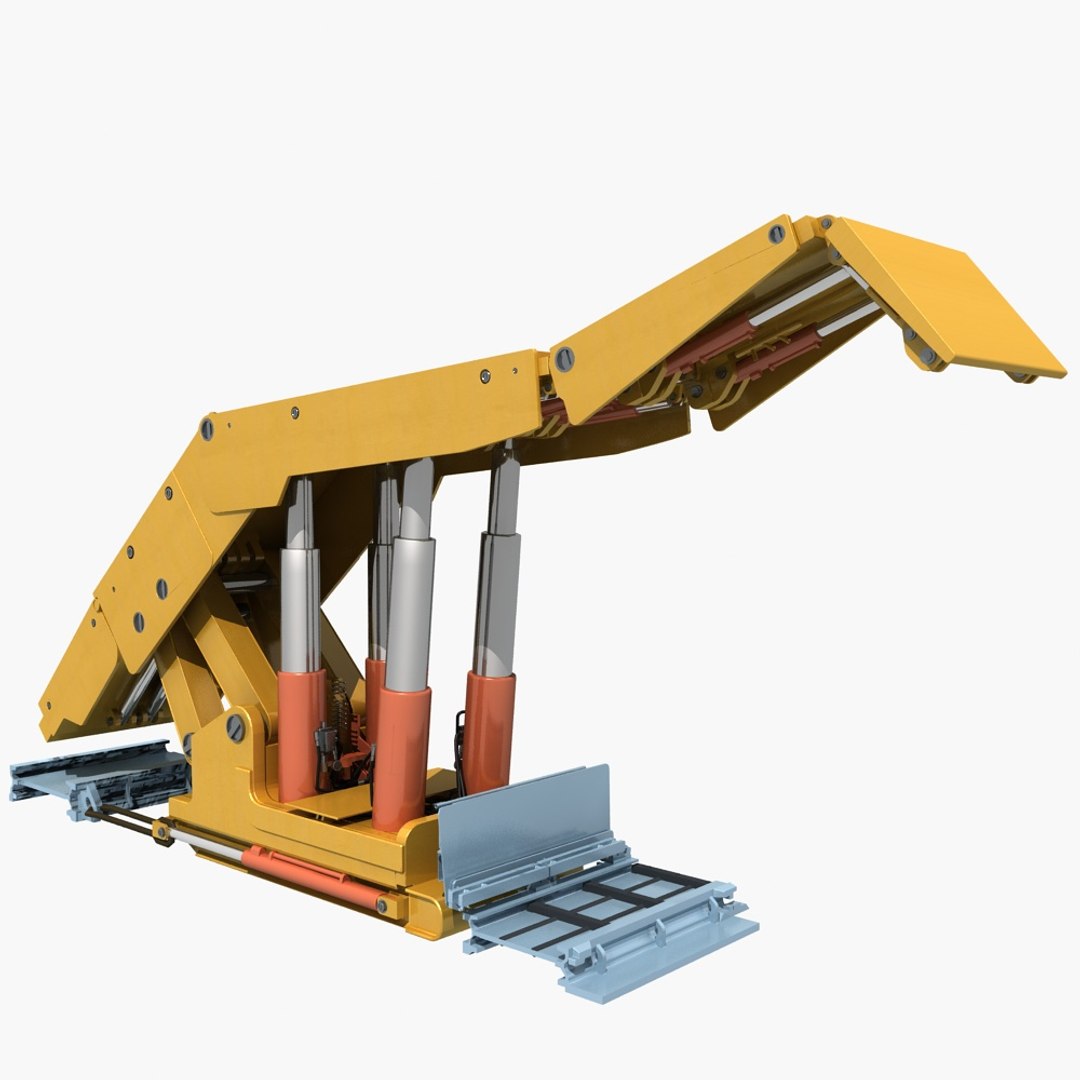 Longwall Mining Coal Shearer 3D Model - TurboSquid 1370100