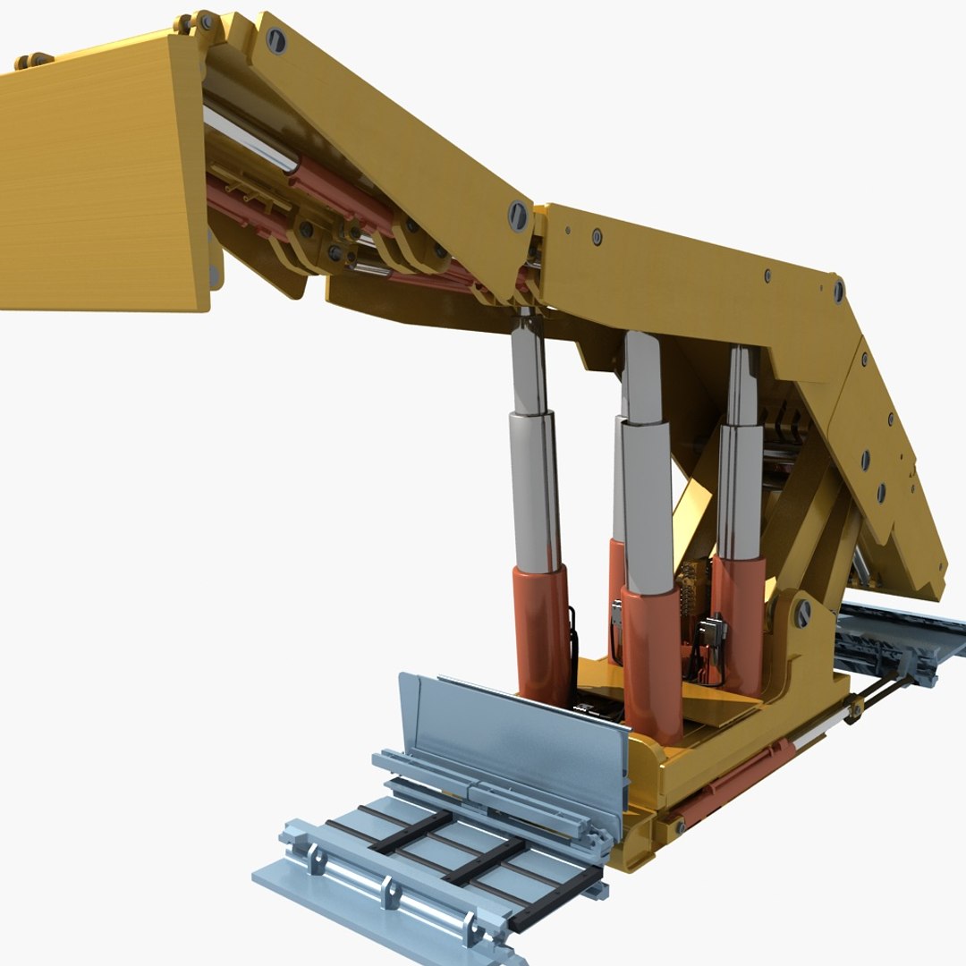 Longwall Mining Coal Shearer 3D Model - TurboSquid 1370100