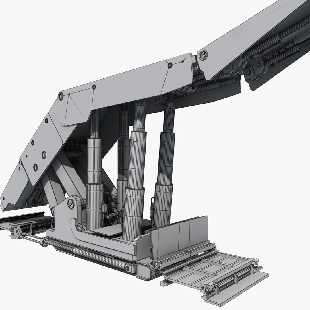 Longwall Mining Coal Shearer 3D Model - TurboSquid 1370100
